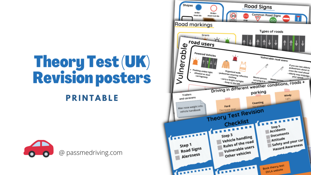 UK Theory Test Revision posters