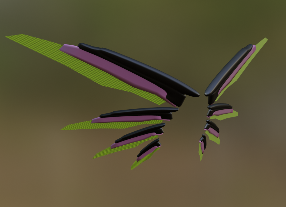 Mech Wings - Rigged FBX - Commercial use *2022*