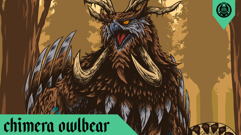 Illustration - Creature - Chimera Owlbear
