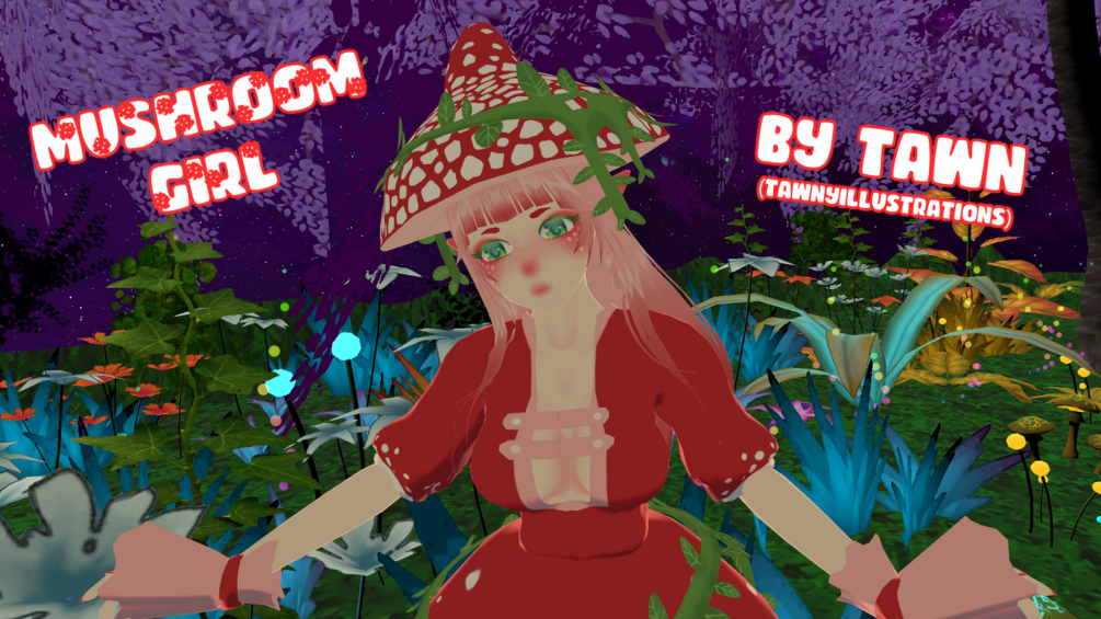 Mushroom Girl PC + Quest Fallback 3.0 & Physbones by Tawny