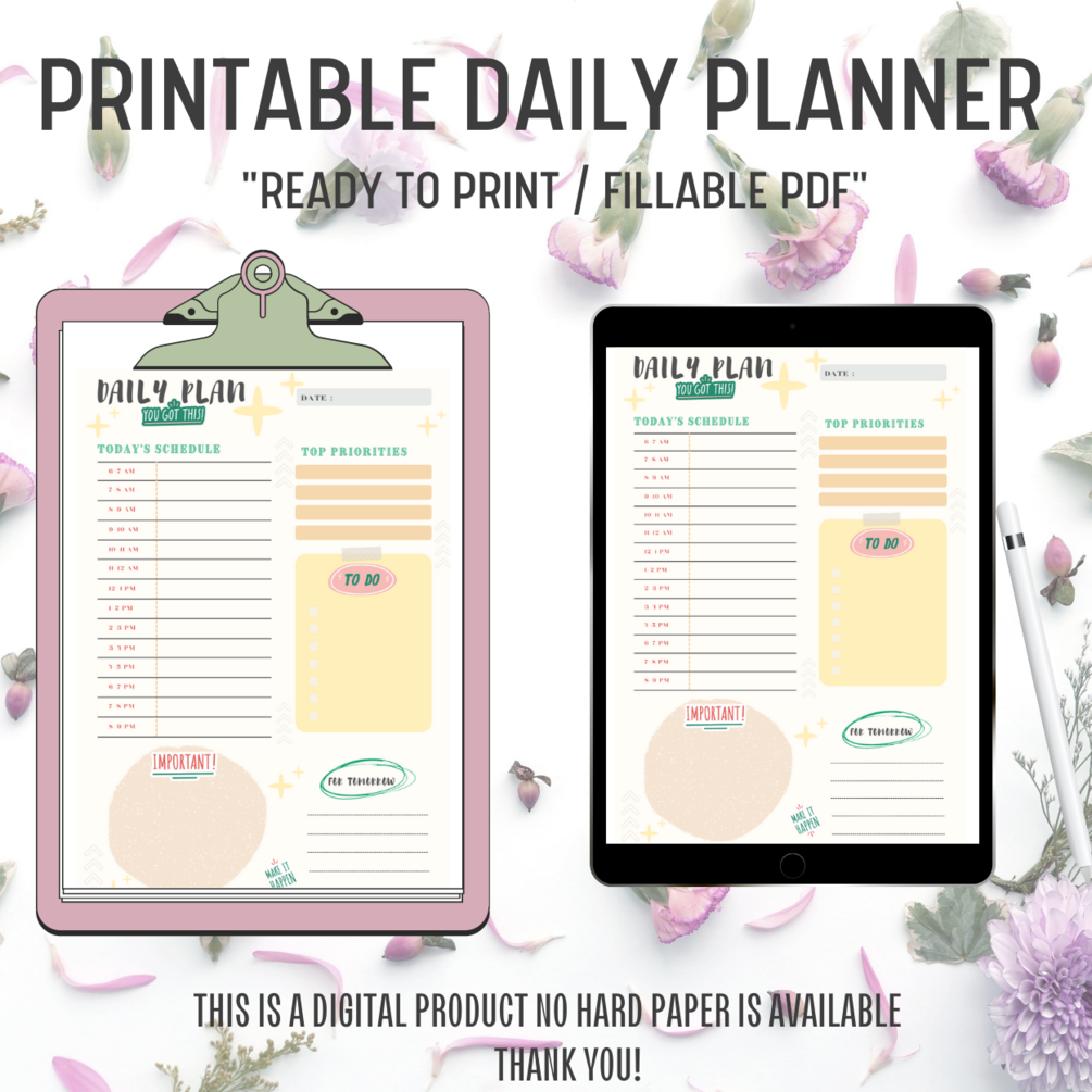 Daily Planner for a better day!