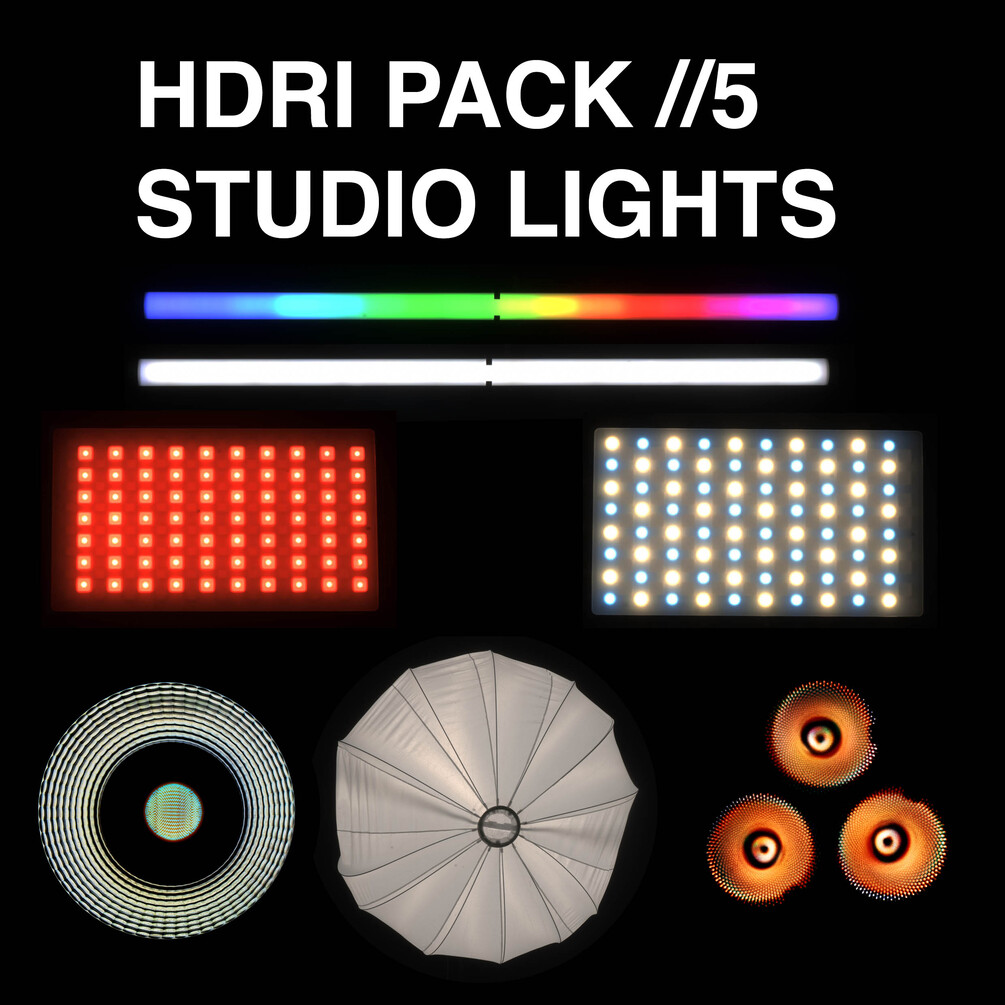 HDRI Pack - 5 White and 2 RGB
