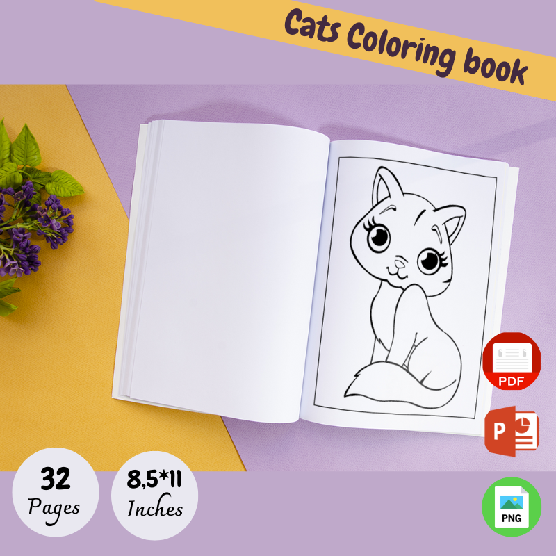 Cats Coloring book