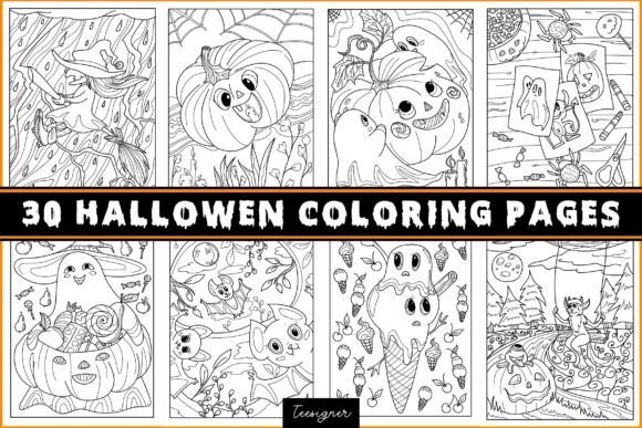 Creative Halloween Coloring Pages Bundle