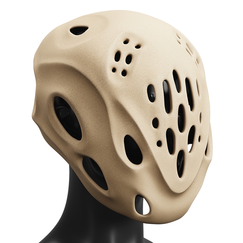 Sci-fi Helmet Beige - Robot - Mecha | WOLVES STUDIO