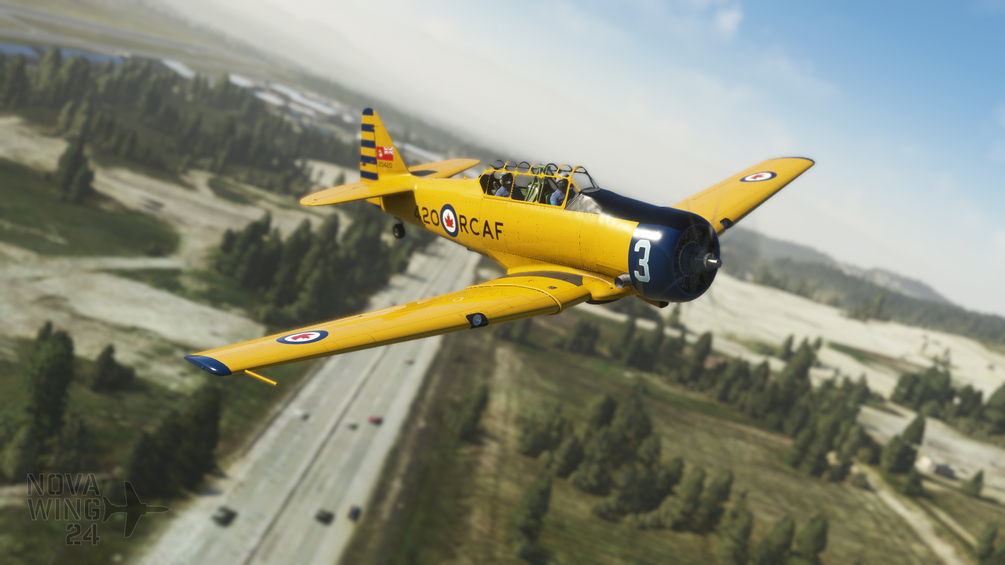 North American Aviation T-6 Texan / Harvard RCAF Goldilocks Display ...