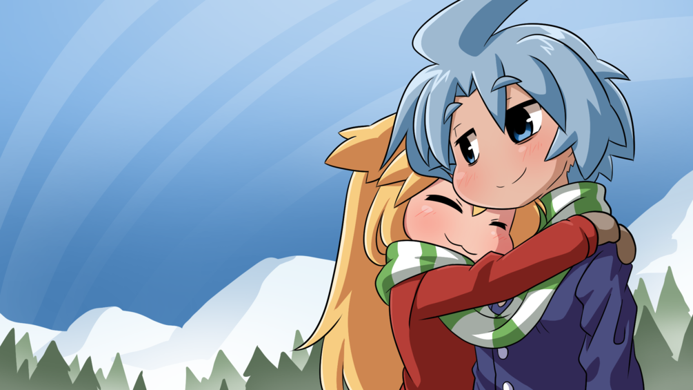 Nath and Sora winter 2 [PNG HD]