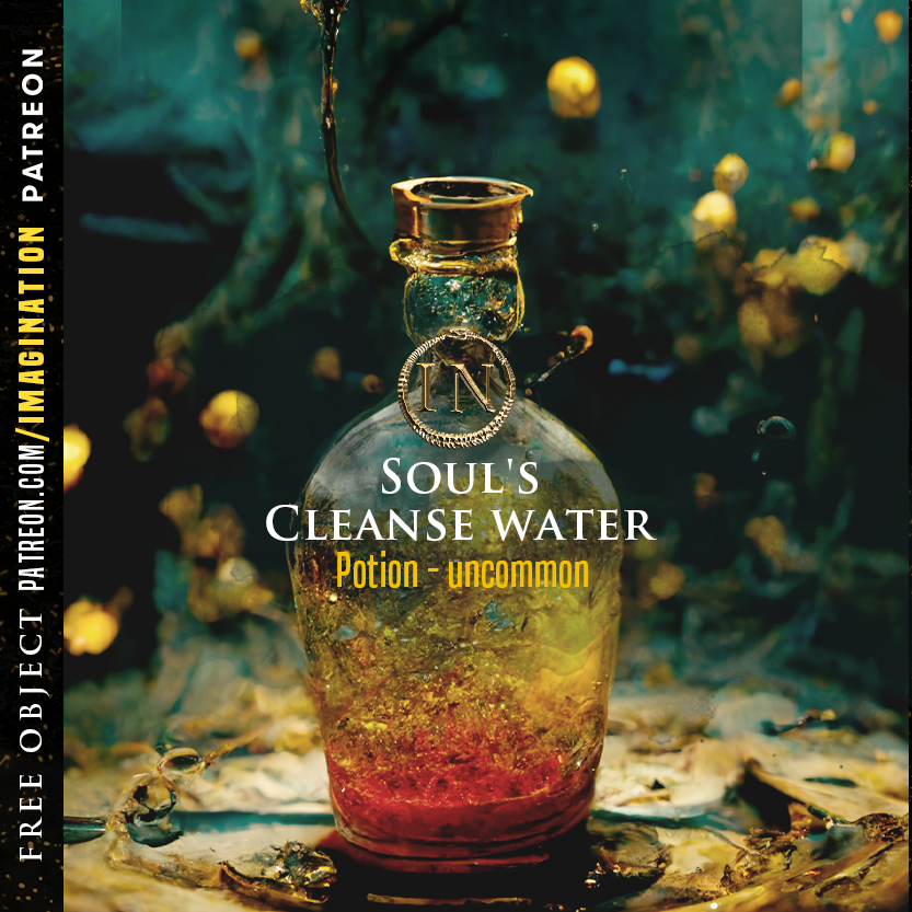 Soul's Cleanse water / Potion + Sound Effects!