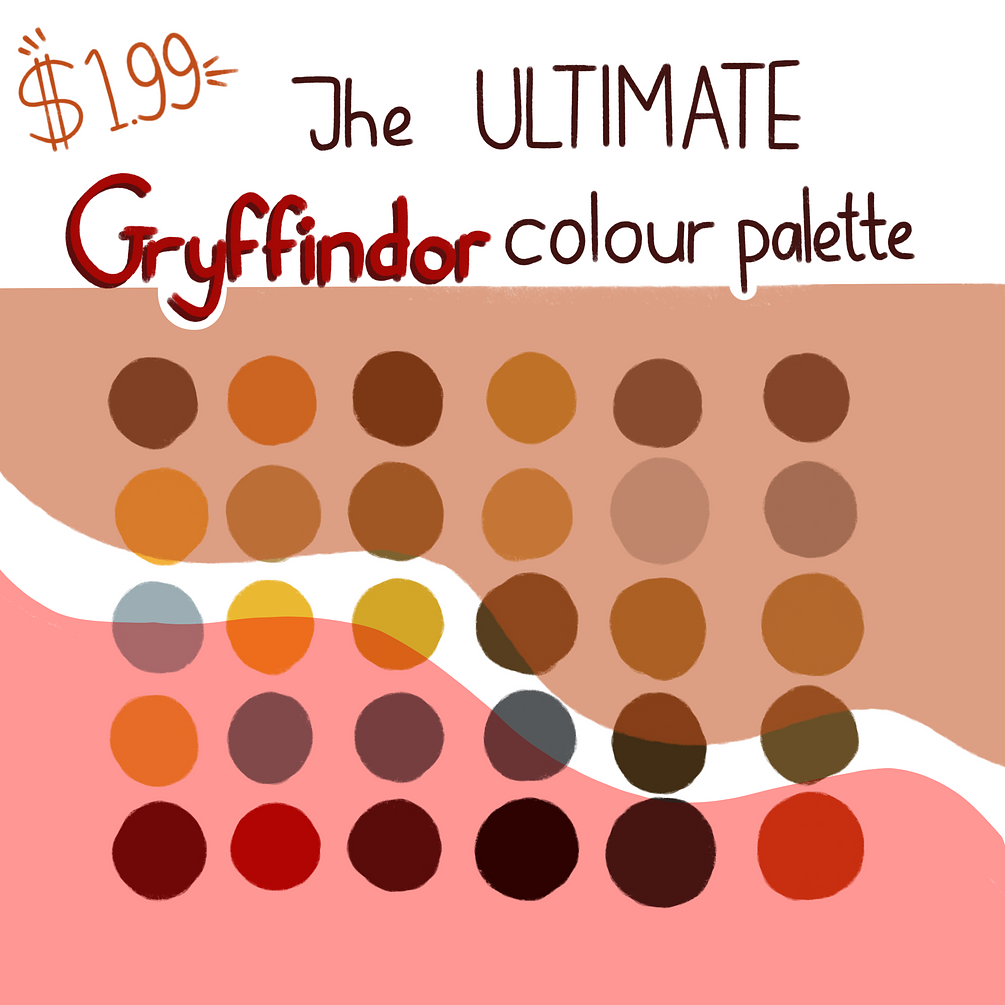 Gryffindor colour palette