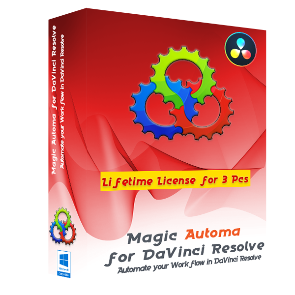 Magic Automa for DaVinci Resolve (Lifetime License x 3 Pcs)