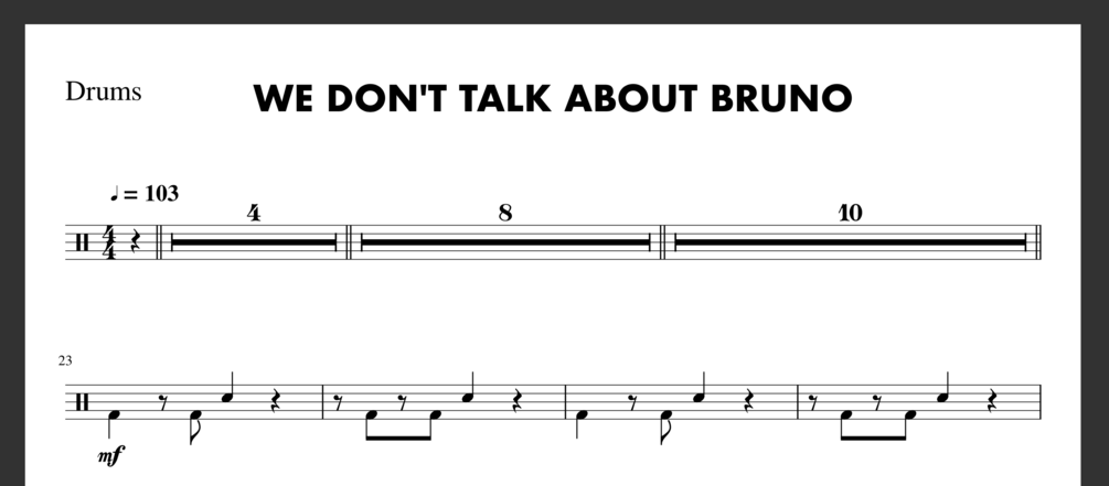 We Don't Talk About Bruno - from Encanto