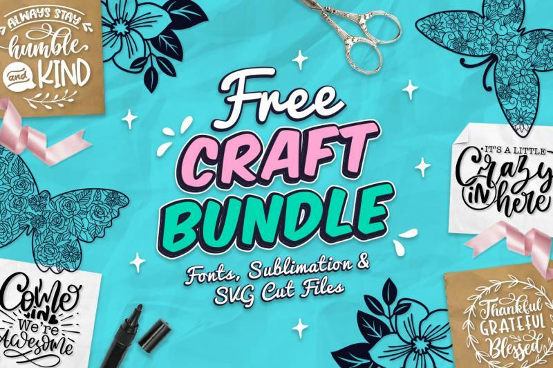 The Craft Bundle + free font bundle worth $140 (with commercial license)