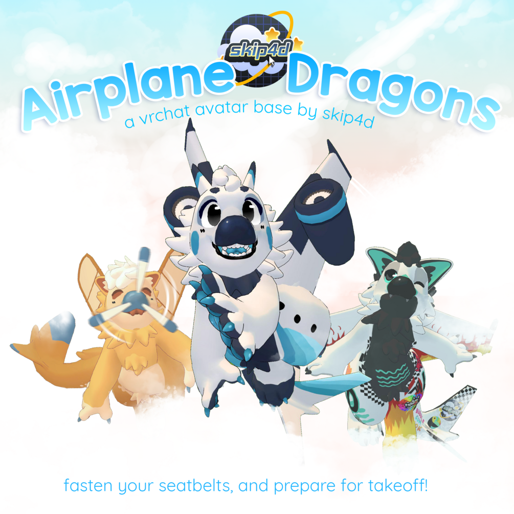 Airplane Dragon VRChat Avatar Base