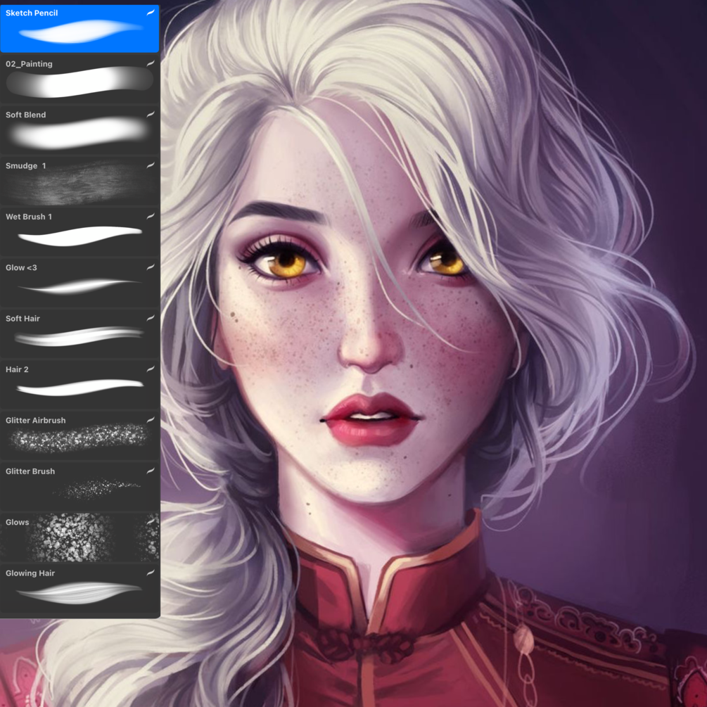 Procreat essentially basic portrait brush set