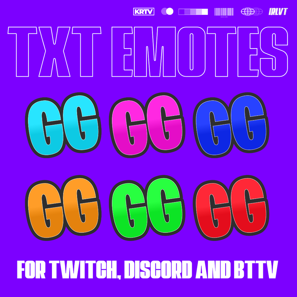 FREE GG Emote for Twitch, Discord, BTTV etc.