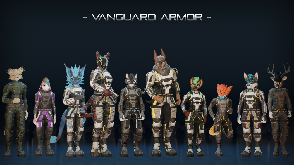 [P.0.E] - Vanguard Armor (Jacket - Harness - Pants - Vest - Boots ...