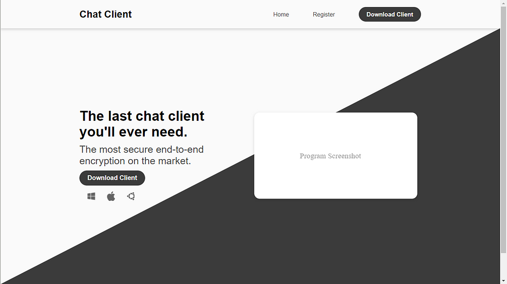 Chat Client Website