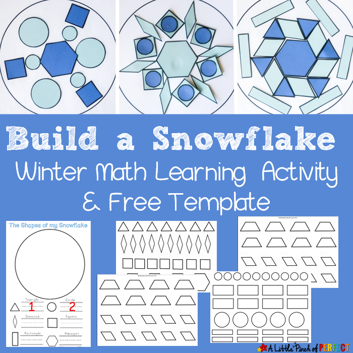 Build a Snowflake: Winter Shape Math Activity