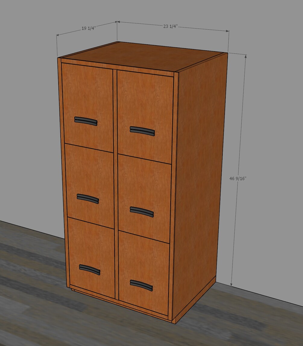 Comic Cabinet V3 - Short Slab Box