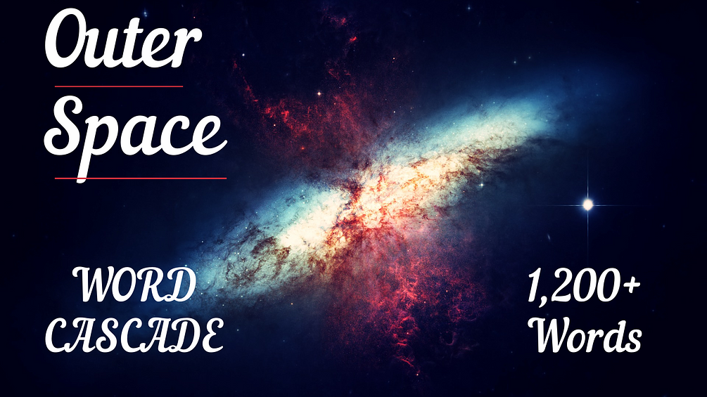 Outer Space Word Cascade
