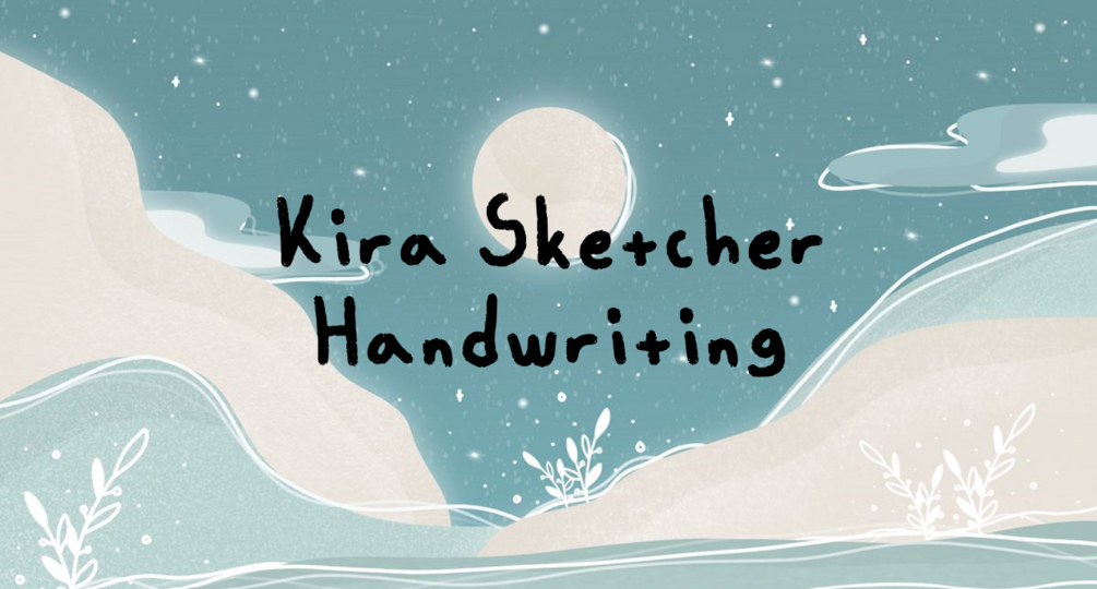 FREE Kira Sketcher Handwriting Font