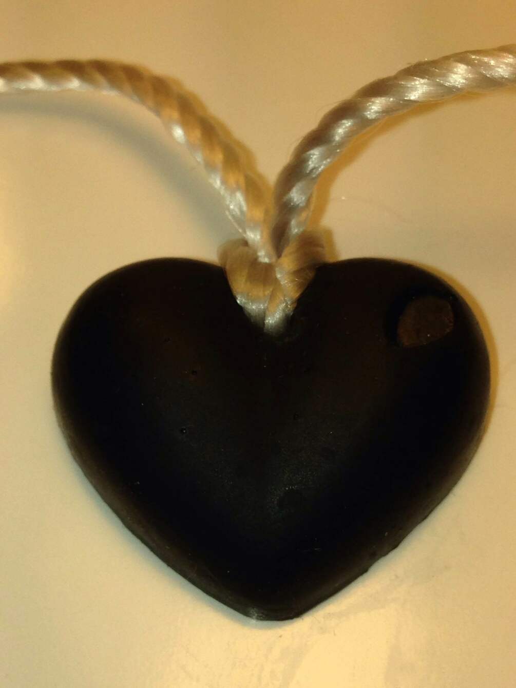 Tuff Luv Heart with Adjustable Silvery Rope