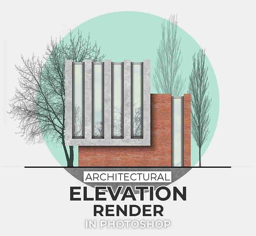 Architectural Elevation Render in Photoshop