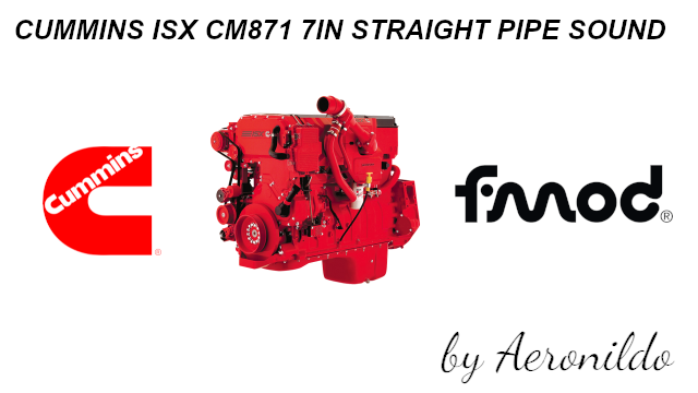 ATS Deleted Cummins CM871 7in straight pipe sound