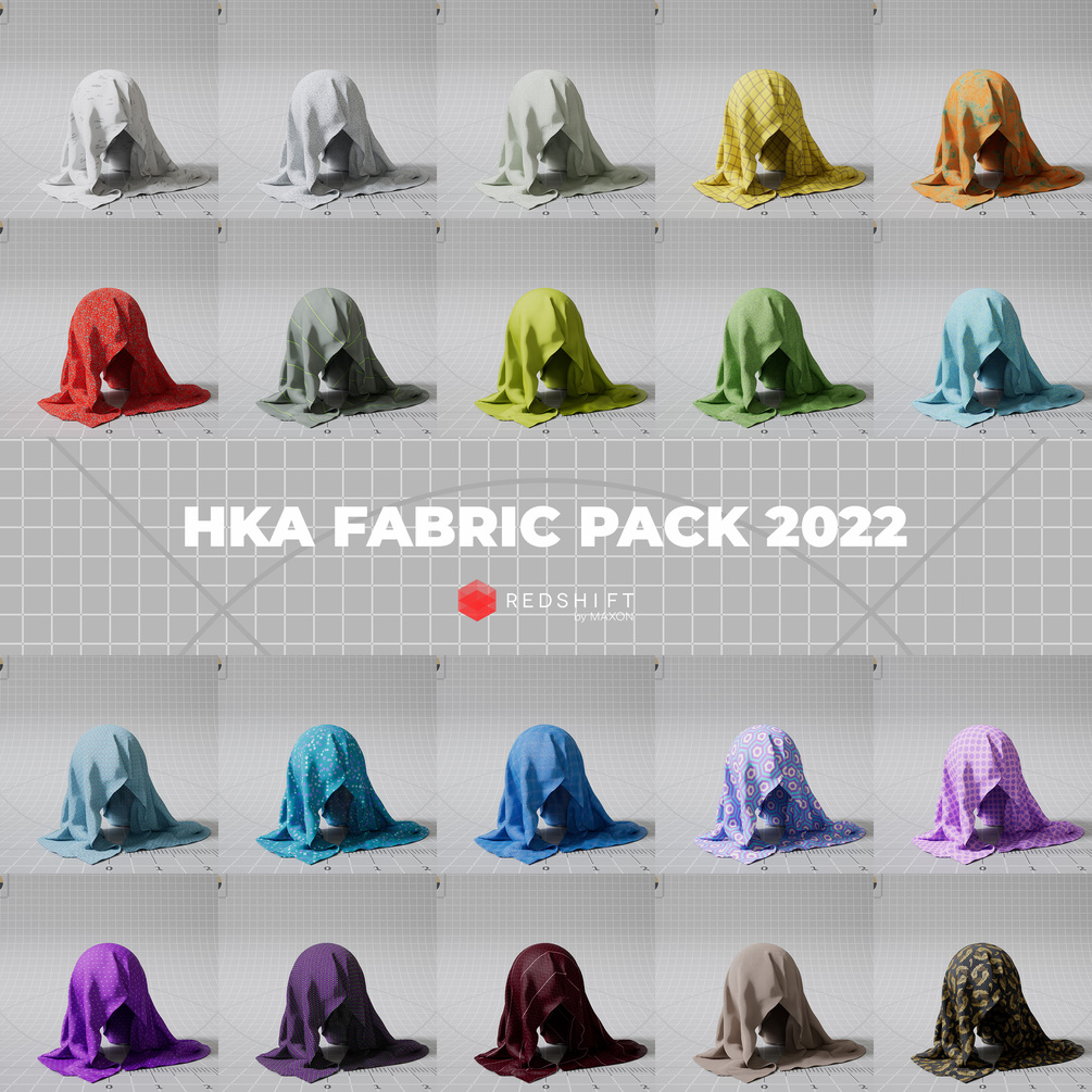 20 Redshift Materials - Fabric, Cloths and Softbody