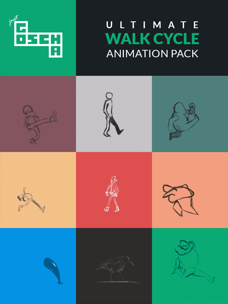 Ultimate Walk Cycle Reference Pack - 90 Walk Cycles