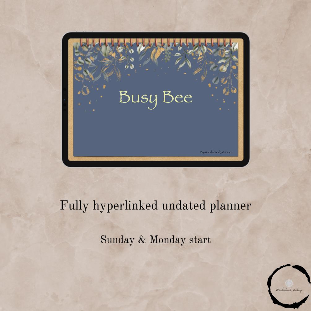 Busy bee Undated planner