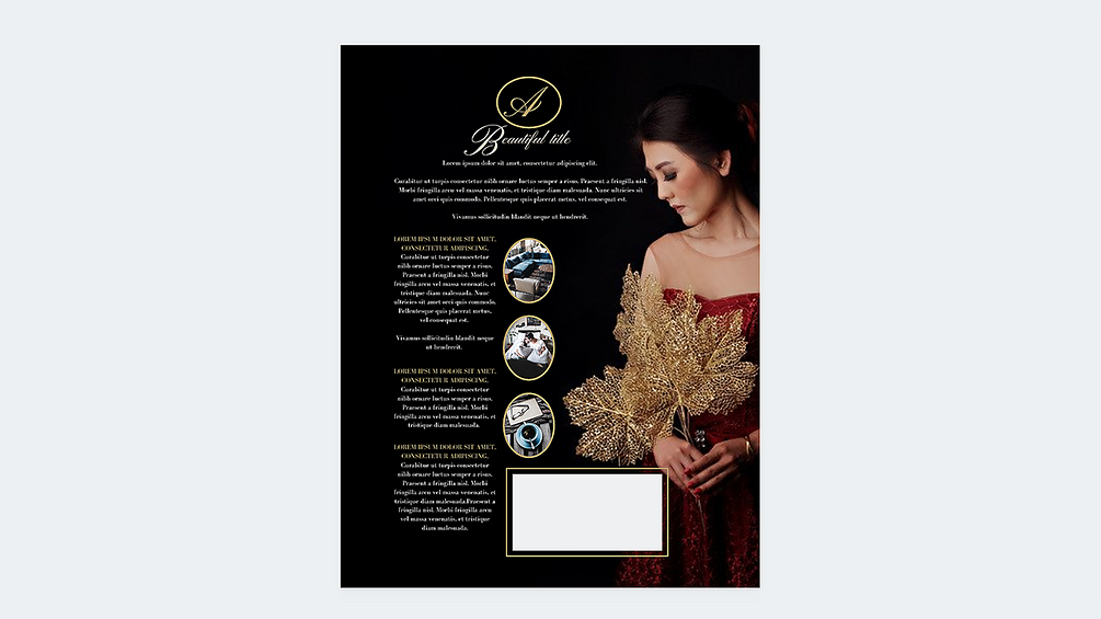 CANVA - Brochure/Flyer/Pamphlet - Luxury Template
