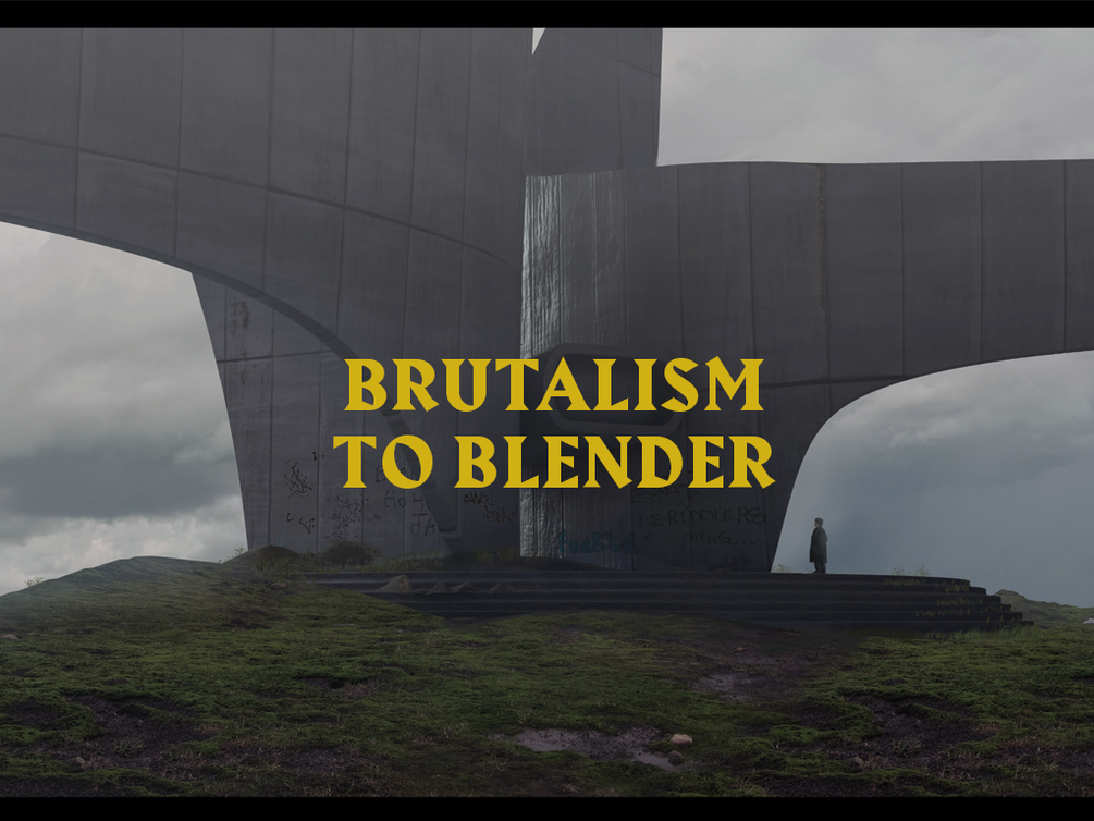 Brutalism Assets to blender.