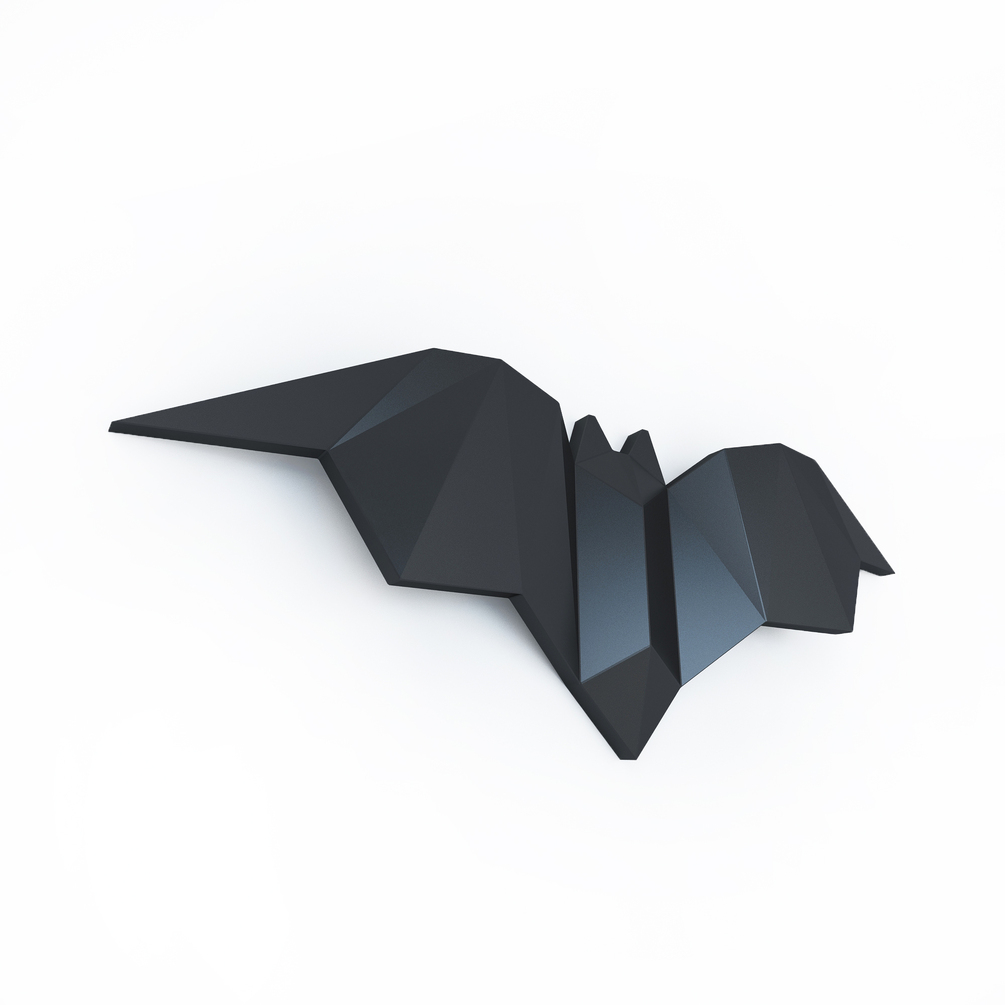 3D Papercraft Bat, DIY low poly Model, Halloween Decor, Origami ...