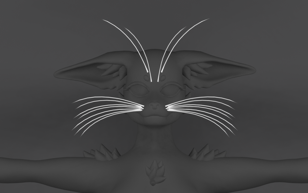 Face Whiskers ⚟ | 3D Model | Avatar Accessory |