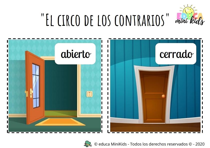 Recursos para el cuento "El circo de los contrarios"