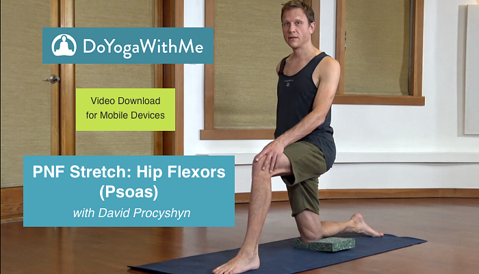 PNF Stretch: Hip Flexor (Psoas) with David Procyshyn - Mobile