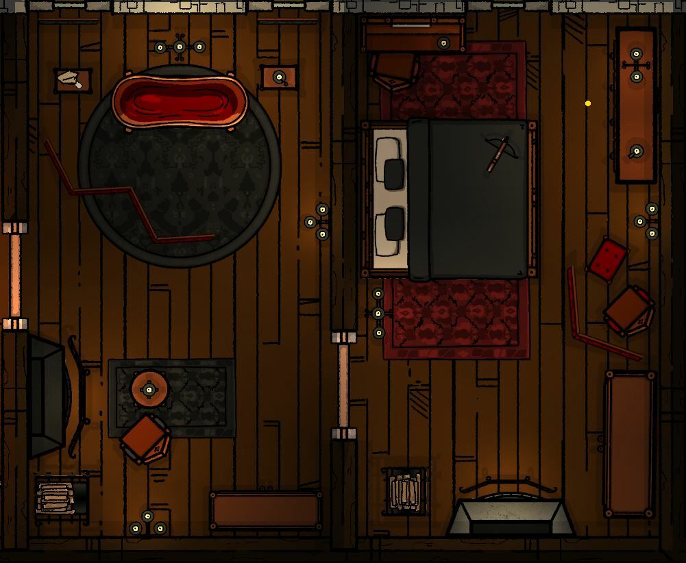 Gothic Manor Assets for DungeonDraft: Bedroom and Bathroom