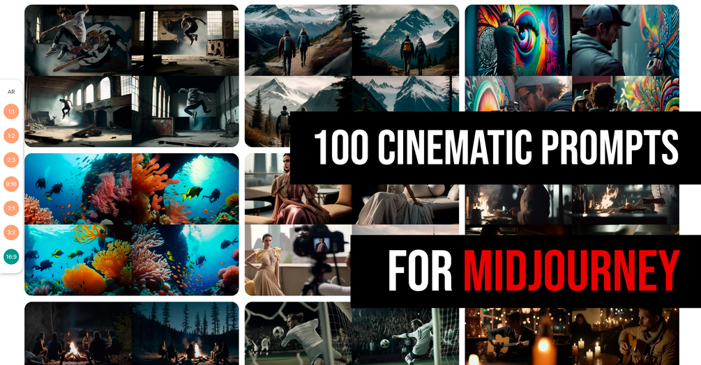 100 Cinematic prompts for Midjourney