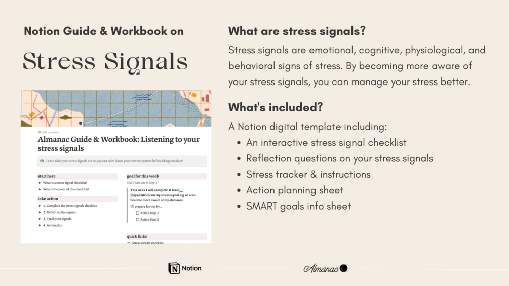 Stress Signal Notion Guide & Workbook