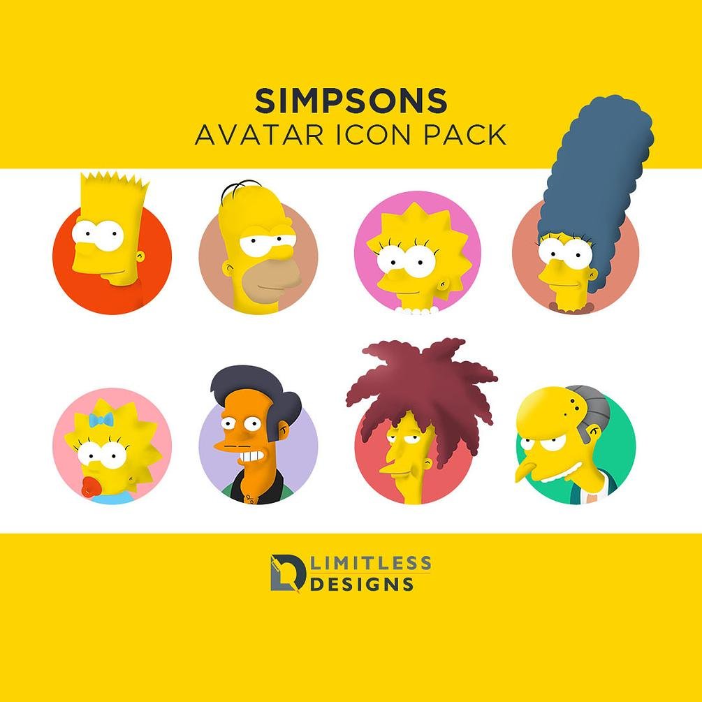 FREE Simpsons Avatar Illustrations