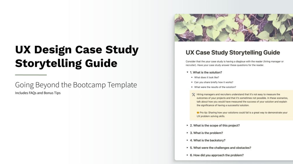 UX Case Study Storytelling Guide