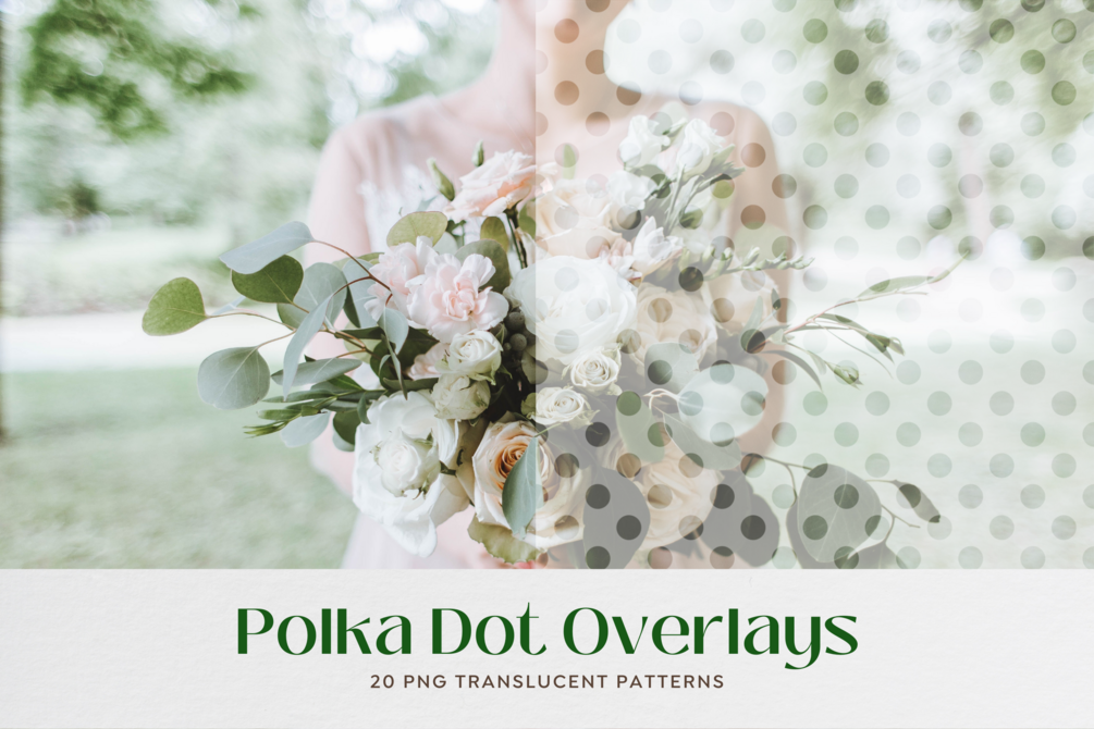 Photo Overlays Polka Dot Halftone - Translucent Backgrounds