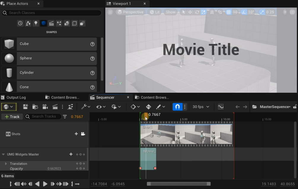 UMG Cinematics - UE5 Plugin