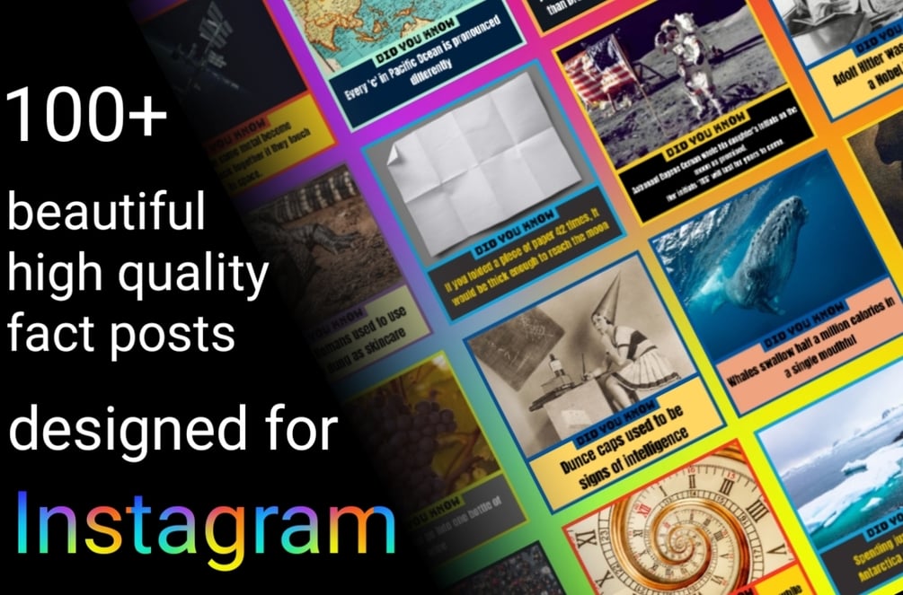 Instagram facts post bundle