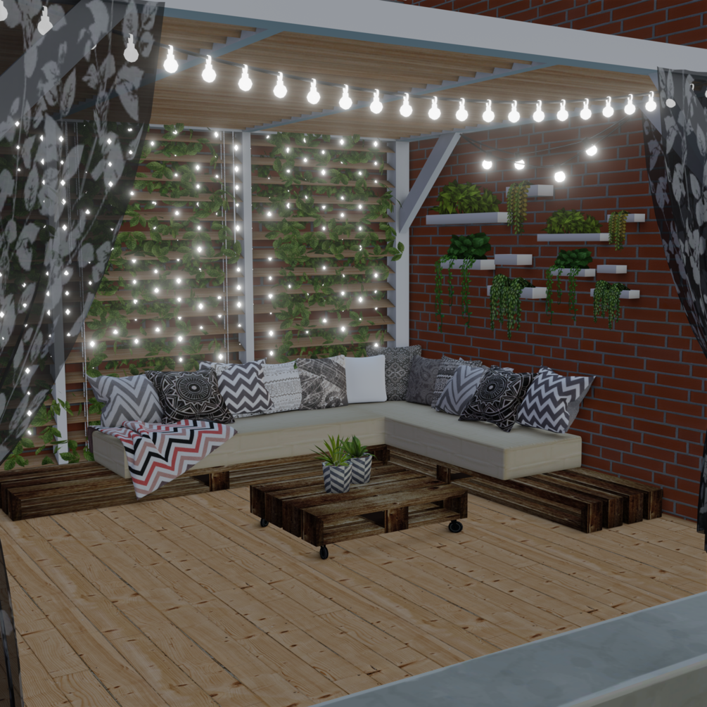 Rooftop blender scene