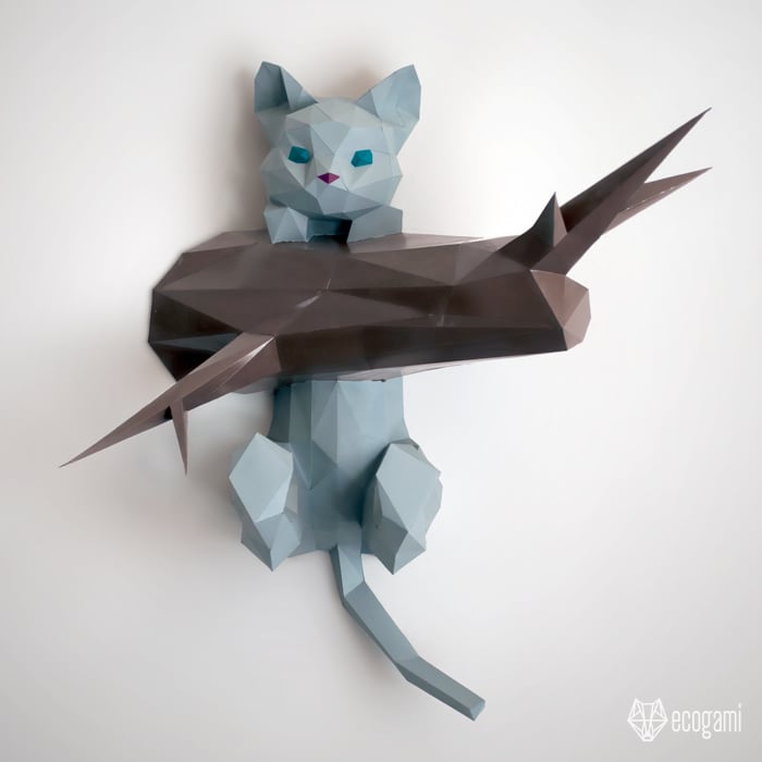 DIY papercraft project: Cat
