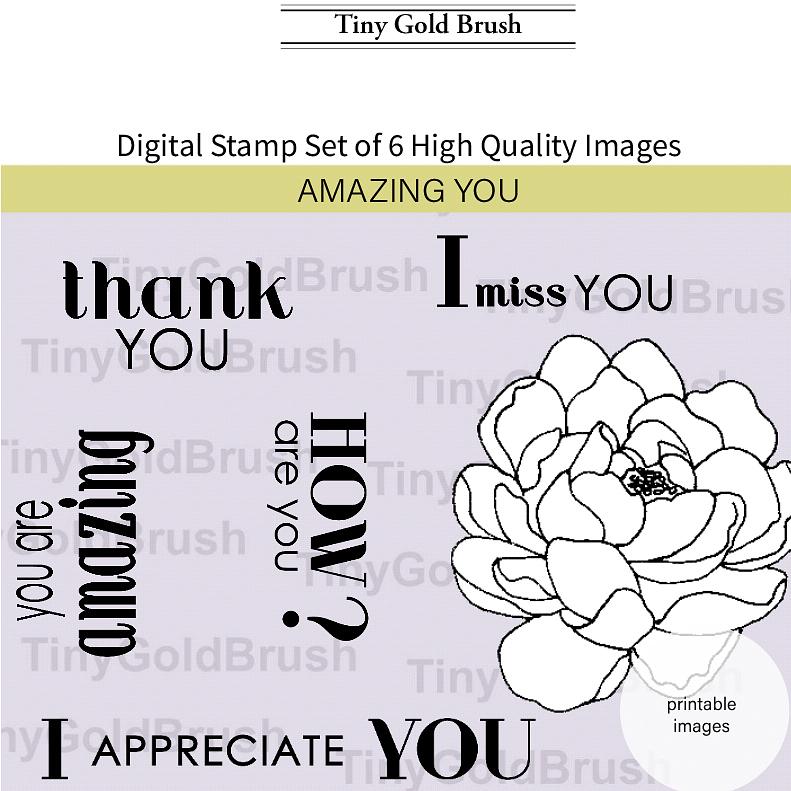 Amazing You Digital Stamp Set