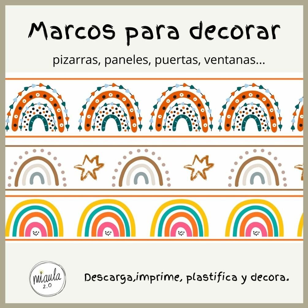 Bulletin Board Borders Arcoíris