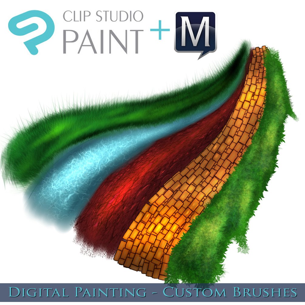 Clip Studio Paint - Manga Studio 5 - Digital Painting Brush Pack - RAM